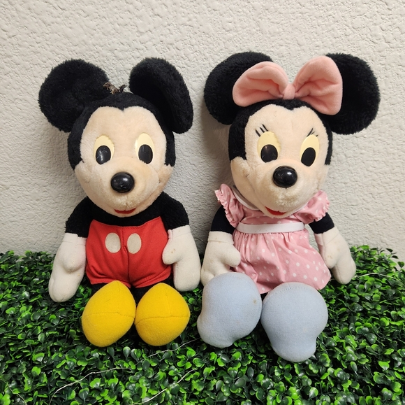 Hasbro | Other | Mickey Minnie Mouse Plush Vintage 98s Hasbro Softies ...